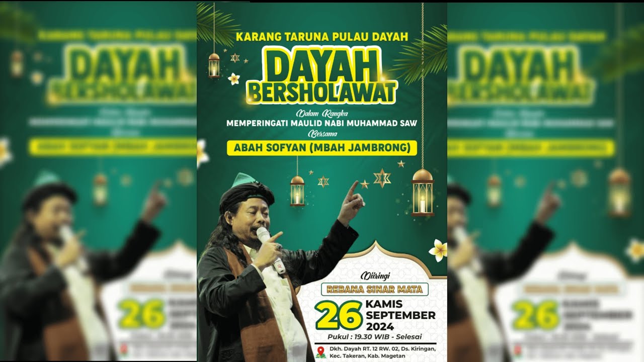 DAYAH BERSHOLAWAT BERSAMA K.H SOFYAN RAS BURHANI ( MBAH JAMBRONG ...
