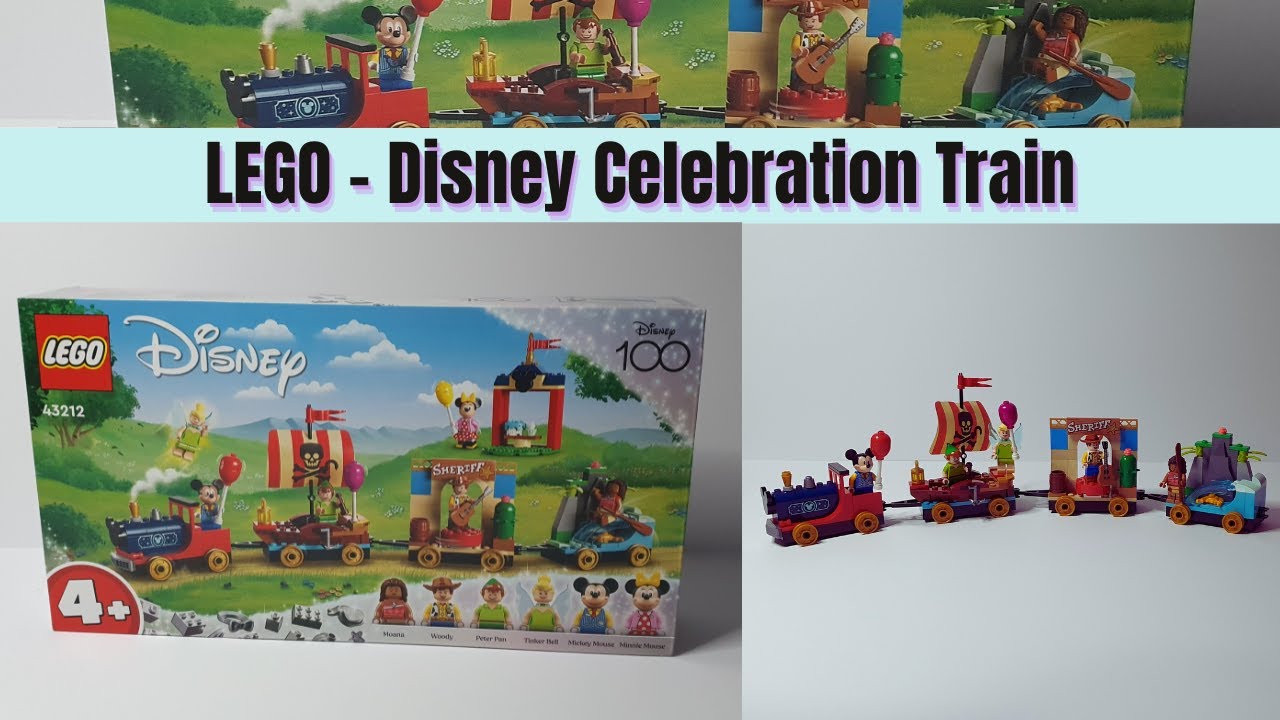 Lego Disney Celebration Train - Build Along (Real Time) - YouTube