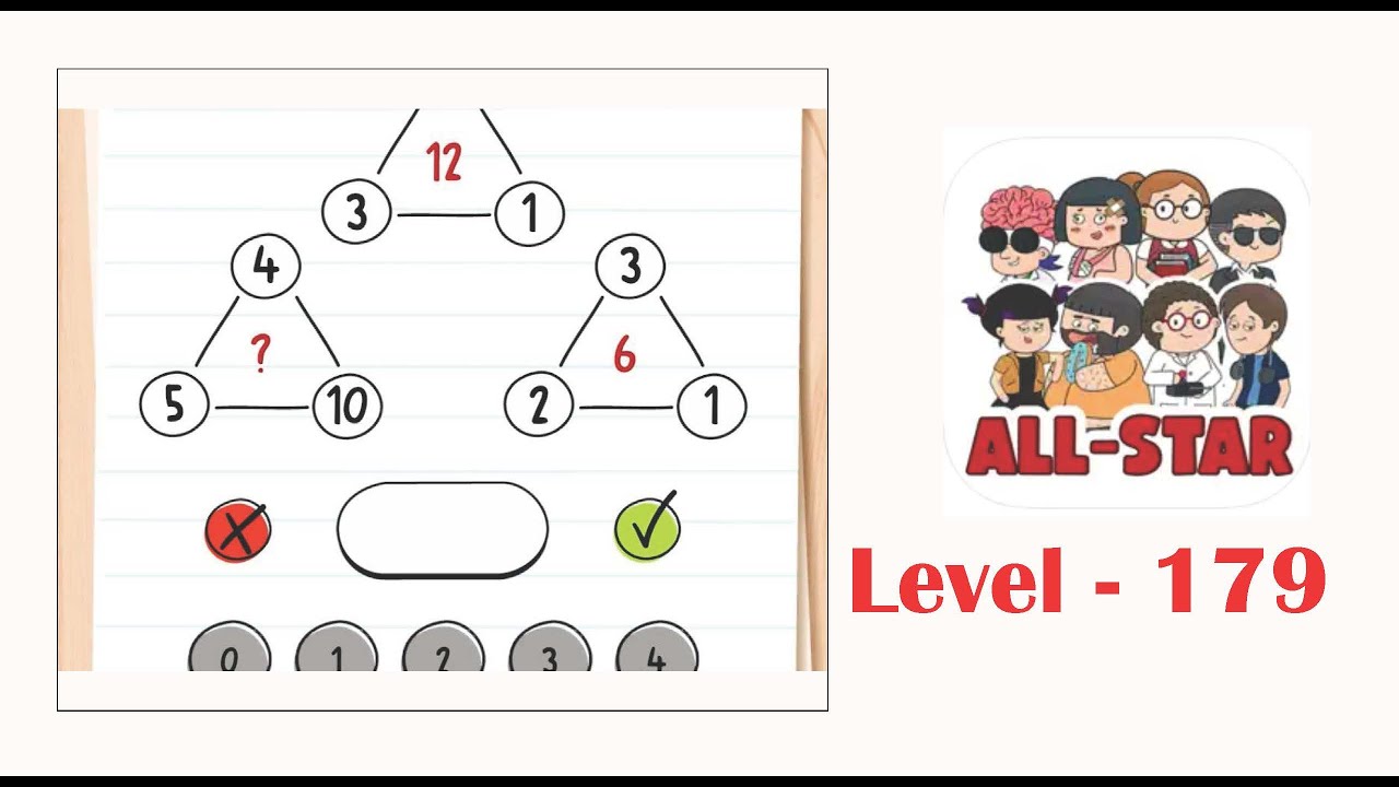 Brain test all star level 179 What is the question mark? - YouTube