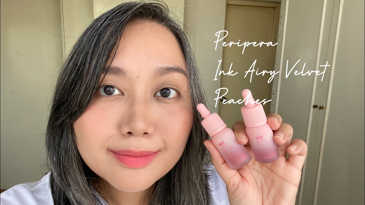Swatching the PERIPERA INK AIRY VELVET TINTS Peaches Edition - 21 ...