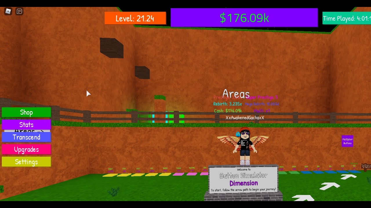 Button Simulator Dimension Live - YouTube