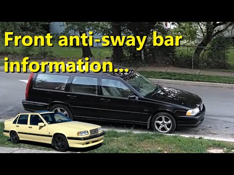 Front anti-sway bar bushings information on a P80 Volvo 850, S70, V70 ...