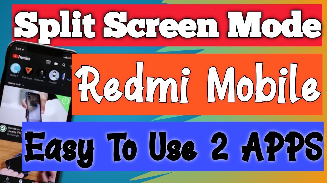 How To Open Split Screen In Redmi Phone 📱💥 | Isai-Kavi - YouTube
