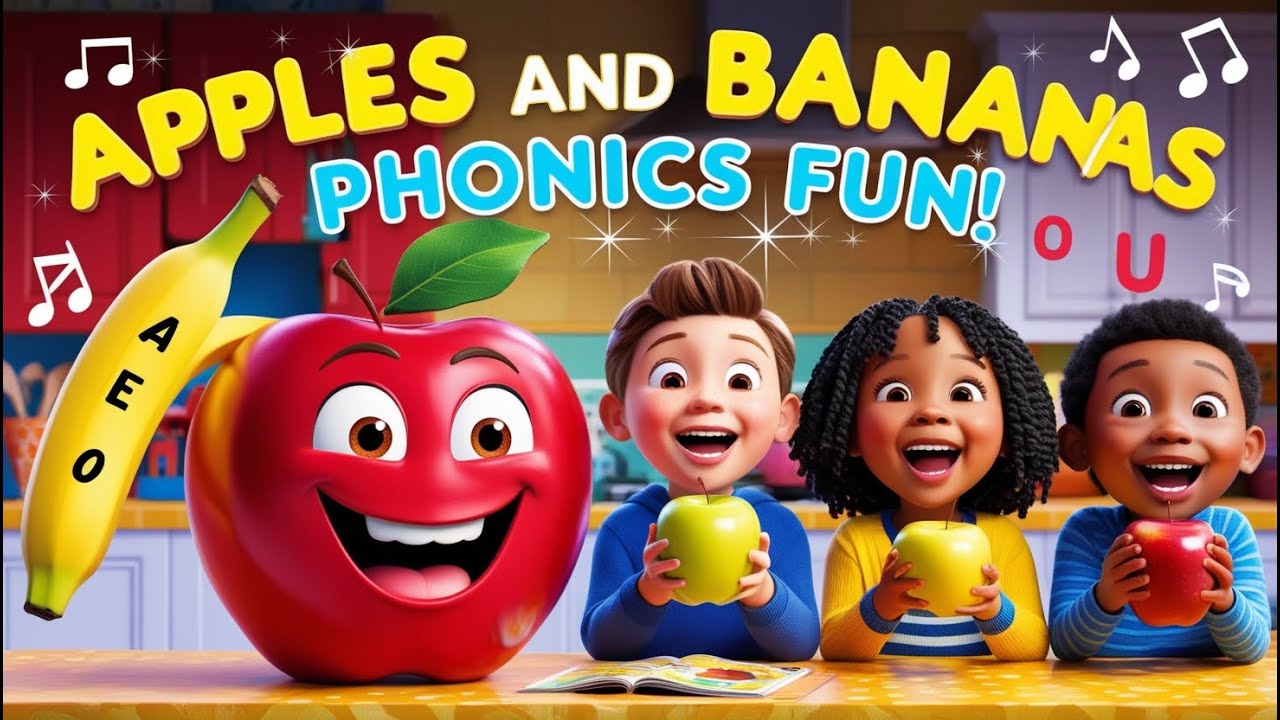 Apples and Bananas Song | Nursery Rhymes & Kids Songs | E-Family ...