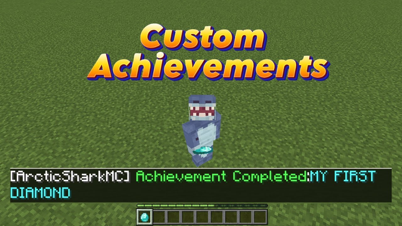 Custom Achievements/Advancements Using Commands - YouTube
