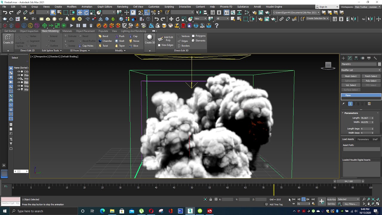 3ds Max & Phoenix FX fluid simulation - YouTube