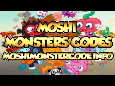 Moshi Monsters Codes - Moshi Monsters Secret Codes - Moshlings & Rox & Membership - YouTube
