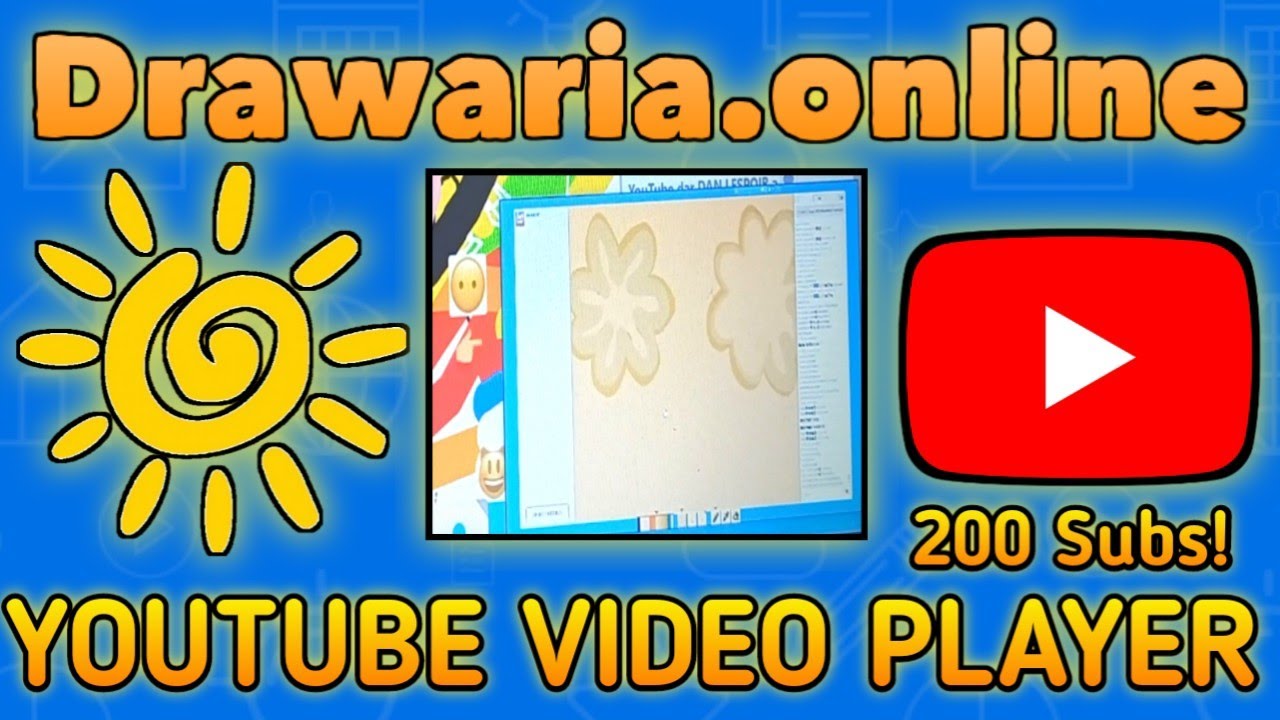 Drawaria online hack | YouTube Video Player 😎 200 Subs Special! - YouTube