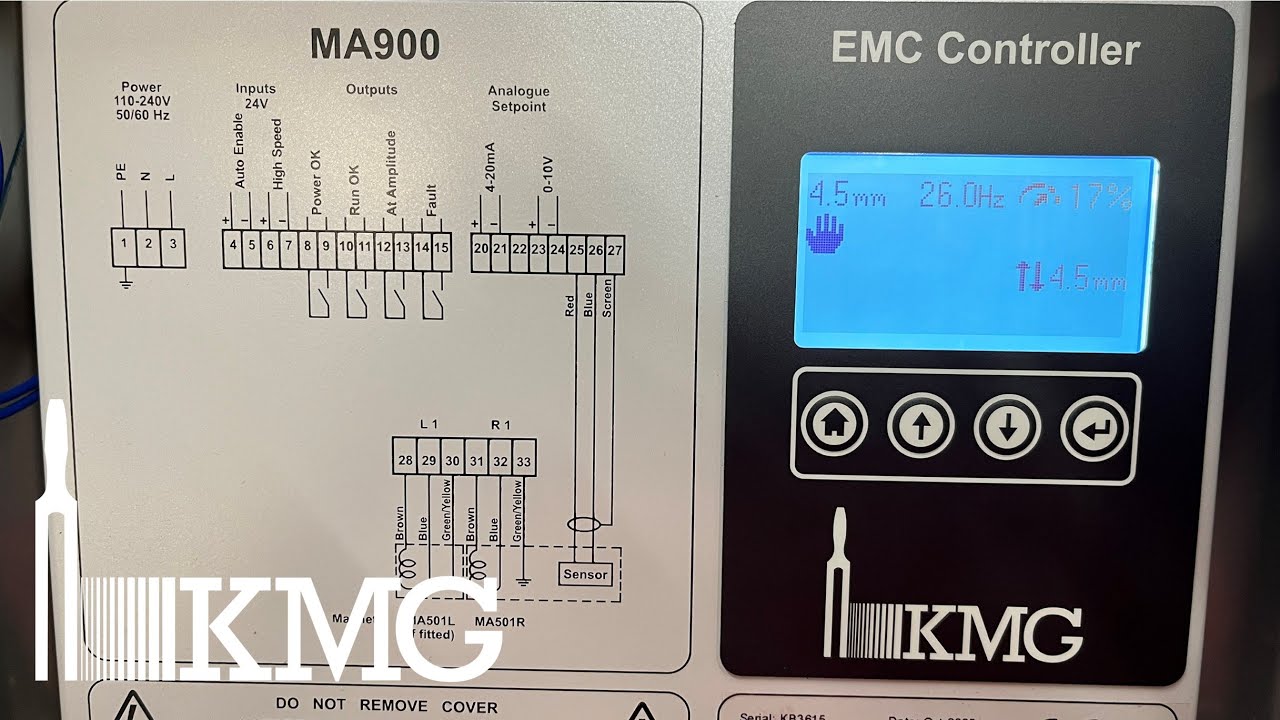 How to tune a Vibratory Conveyor | MA900 EMC2 | KMG Systems - YouTube
