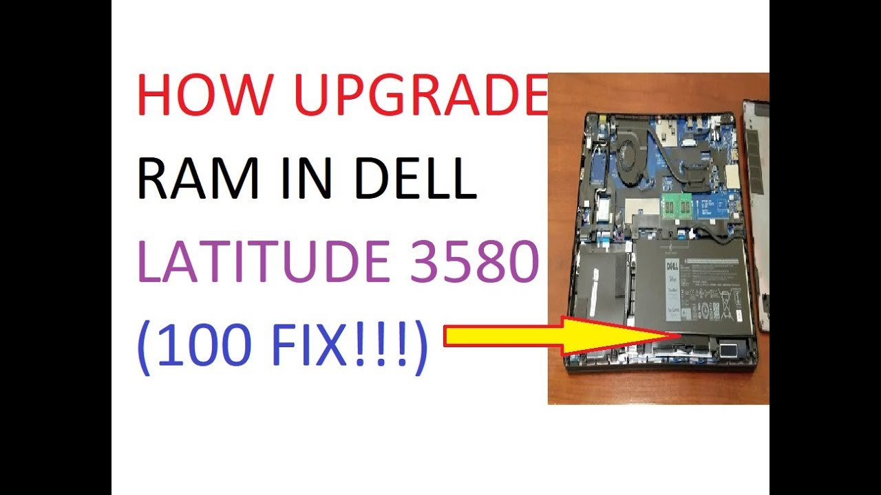 Dell Latitude 3580 upgrade 8Gb RAM - YouTube