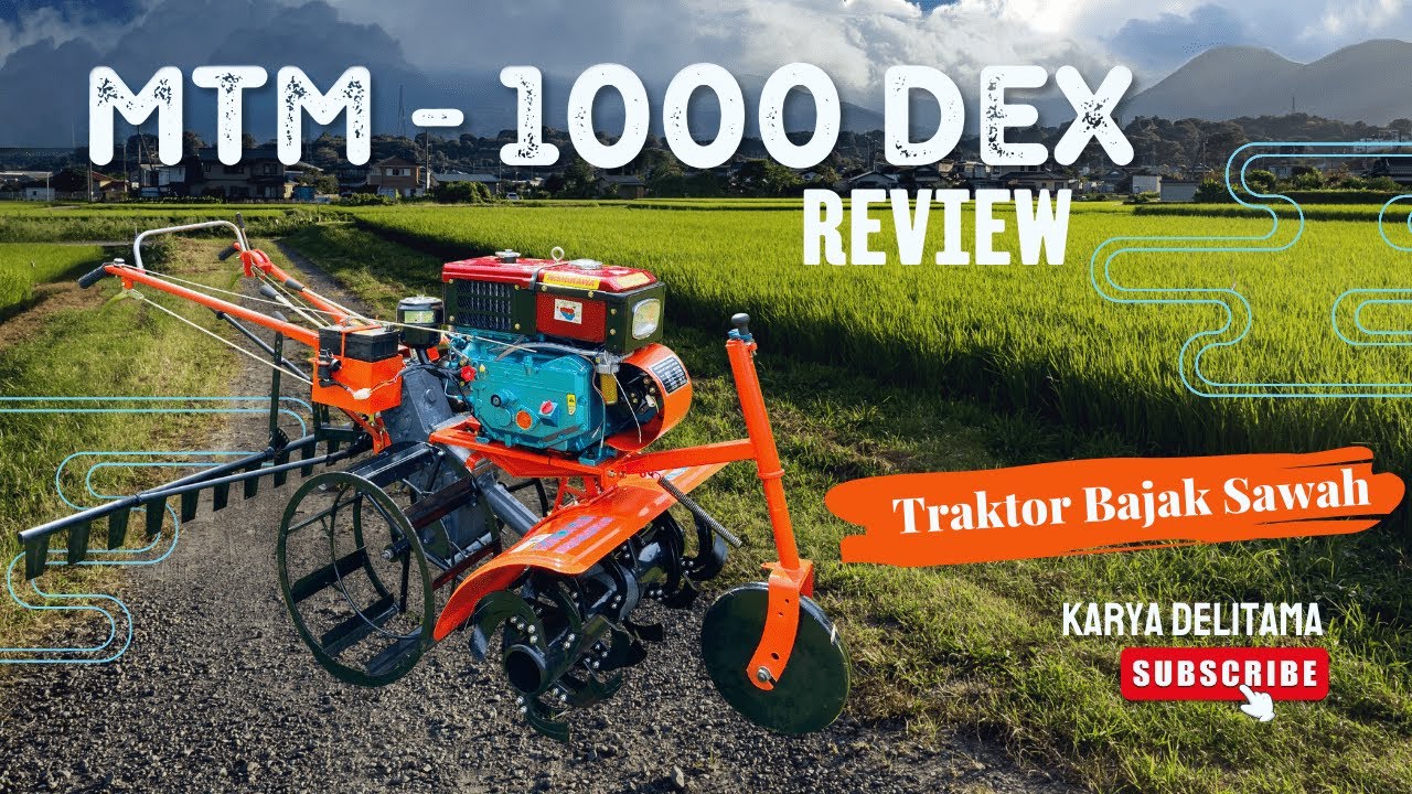 Traktor Bajak Sawah MTM-1000 DEX!! Petani Wajib Punya! - YouTube