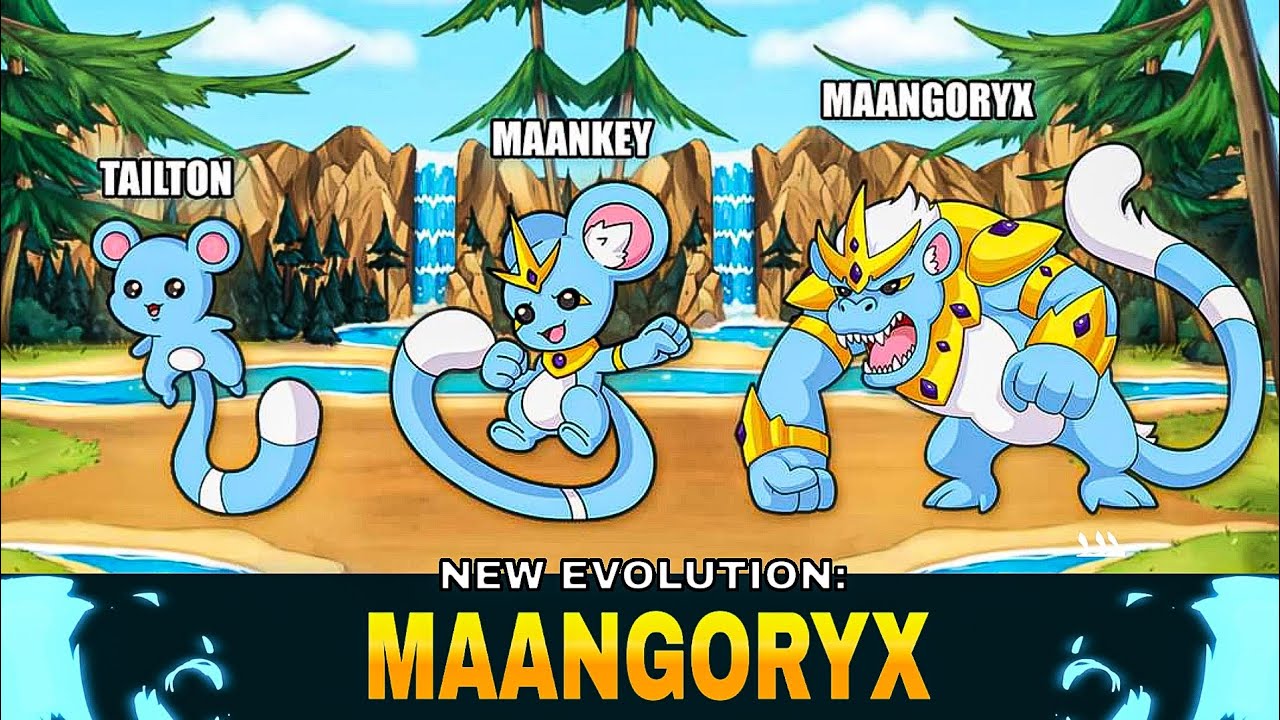 New Evolution MAANGORYX in Dynamons World #dynamonsworld # ...