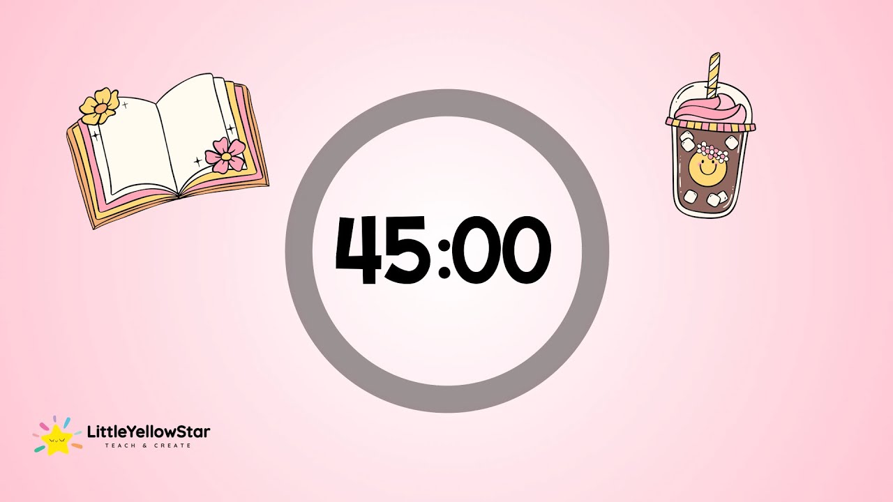 Cute Boba Timer For Kids - 45 Minutes Countdown Timer For Kids With ...