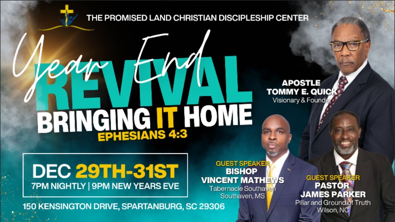 New Year's Revival - Bishop Vincent Mathews with Apostle Tommy E. Quick ...