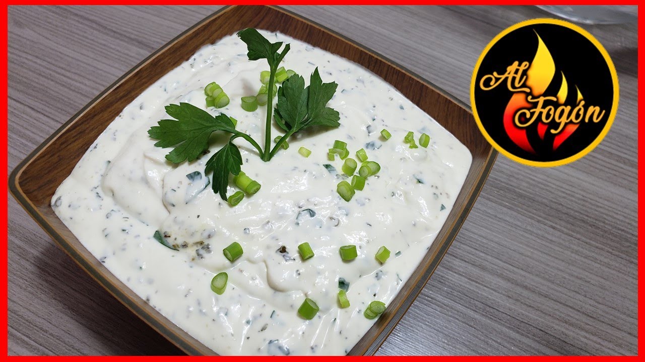 Salsa Ranch - como hacer Salsa Ranch - como hacer aderezo Ranch - YouTube