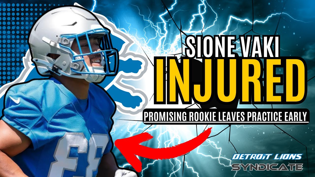 Detroit Lions R Sione Vaki INJURES Shoulder in Day 8 Of Training Camp ...