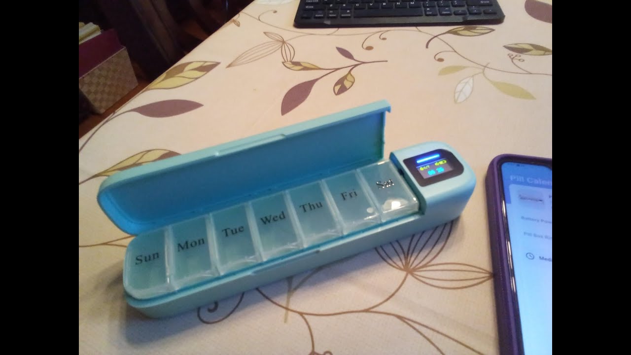 Smart Pill Organizer with Alarm, Bluetooth - YouTube