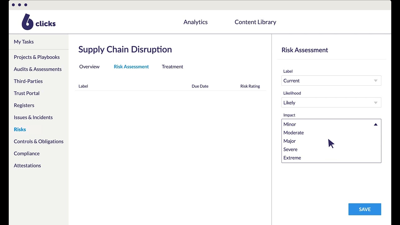 6clicks risk management - YouTube