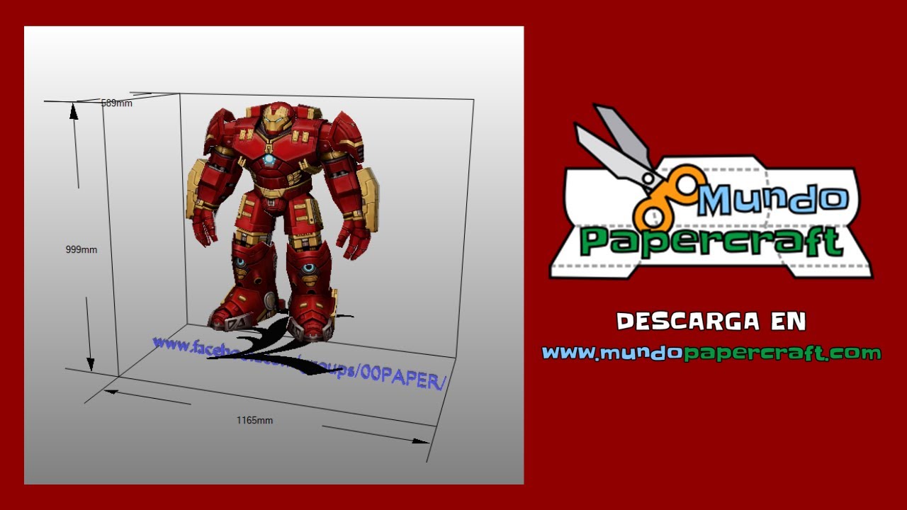 Hulkbuster – Marvel Papercraft | Modelo Gratis - YouTube