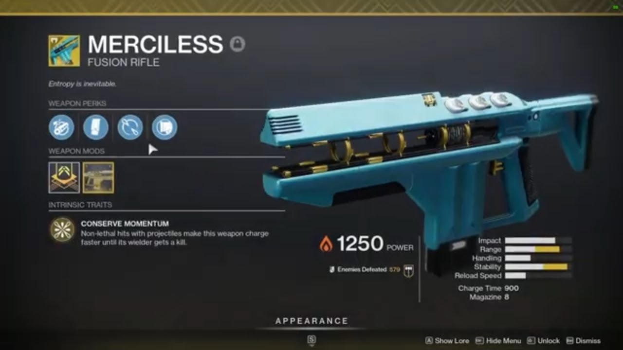 Destiny 2 - Exotic Weapons - Merciless PVE [PC 1080p HD] - YouTube