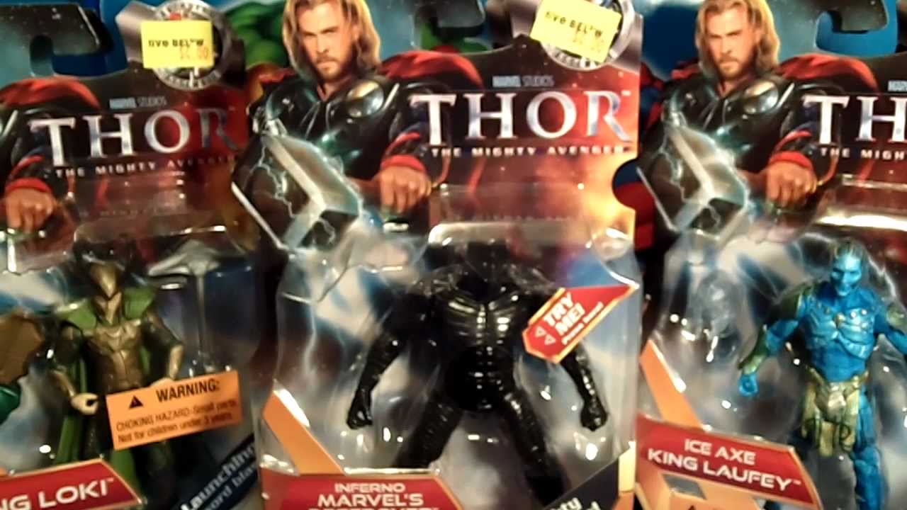 THOR THE MIGHTY AVENGERS MOVIE ACTION FIGURES @ FIVE BELOW - YouTube