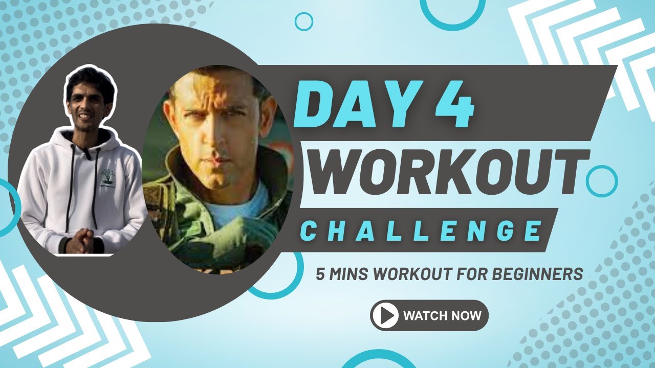 Workout Challenge Day 4 with Hrithik Roshan | Workout for Beginners and Bollywood Mimicry - YouTube