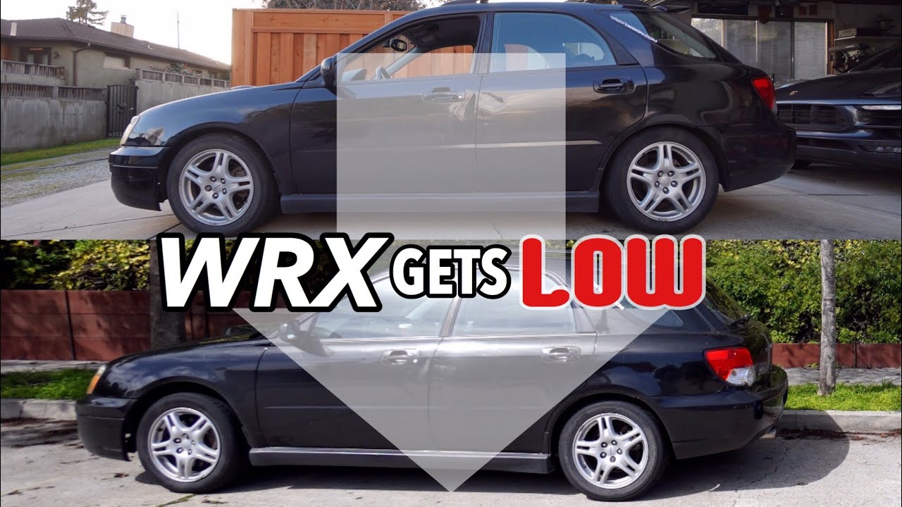 SUBARU WRX GETS LOWERED! *FIRST MOD!* - YouTube