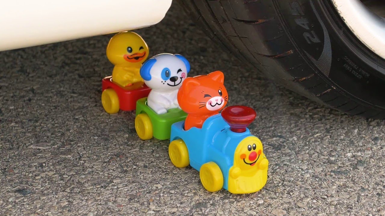 Crunchy & Soft Things vs Car | Running Over Stuff With Car - YouTube