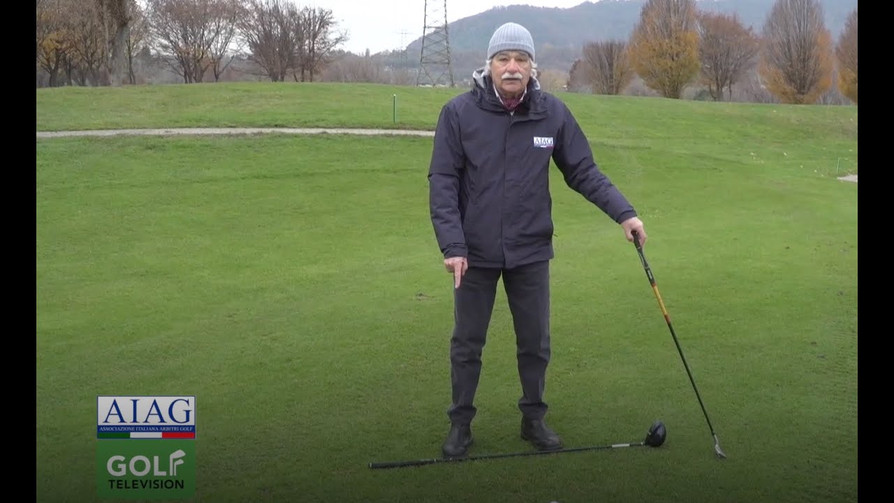 REGOLE DEL GOLF clip 178 "prendere la linea di tiro, mettendo un ...