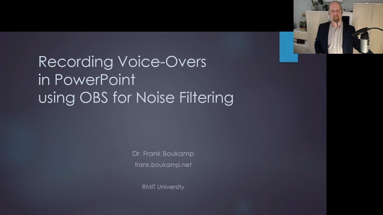 Applying noise-filters to PowerPoint voice-overs via OBS - YouTube