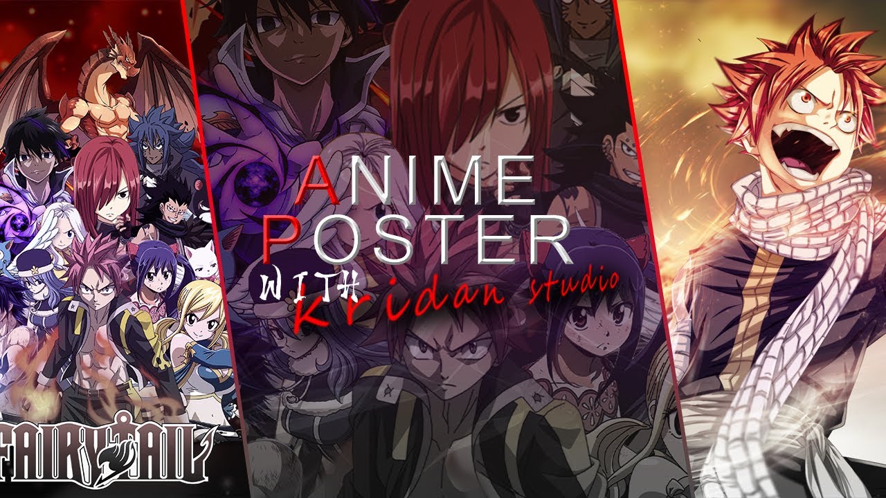 How To Make An Anime Poster in Photoshop | Fairy Tail Poster Making ...