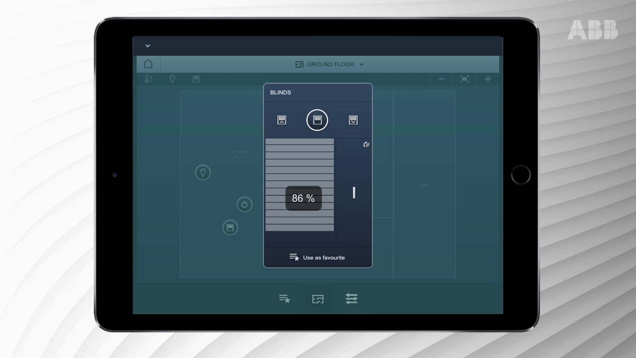 How to operate ABB free@home using a tablet or smartphone - YouTube