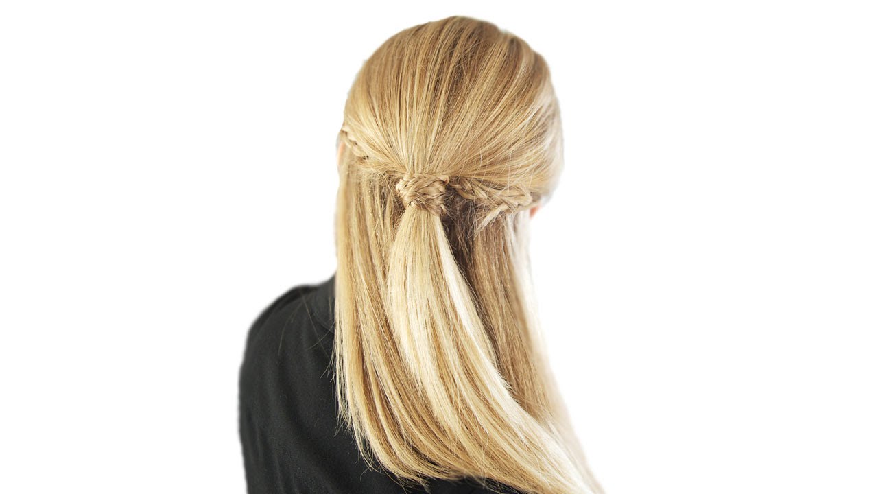 Tri-Braid Half Up Hairstyle - YouTube