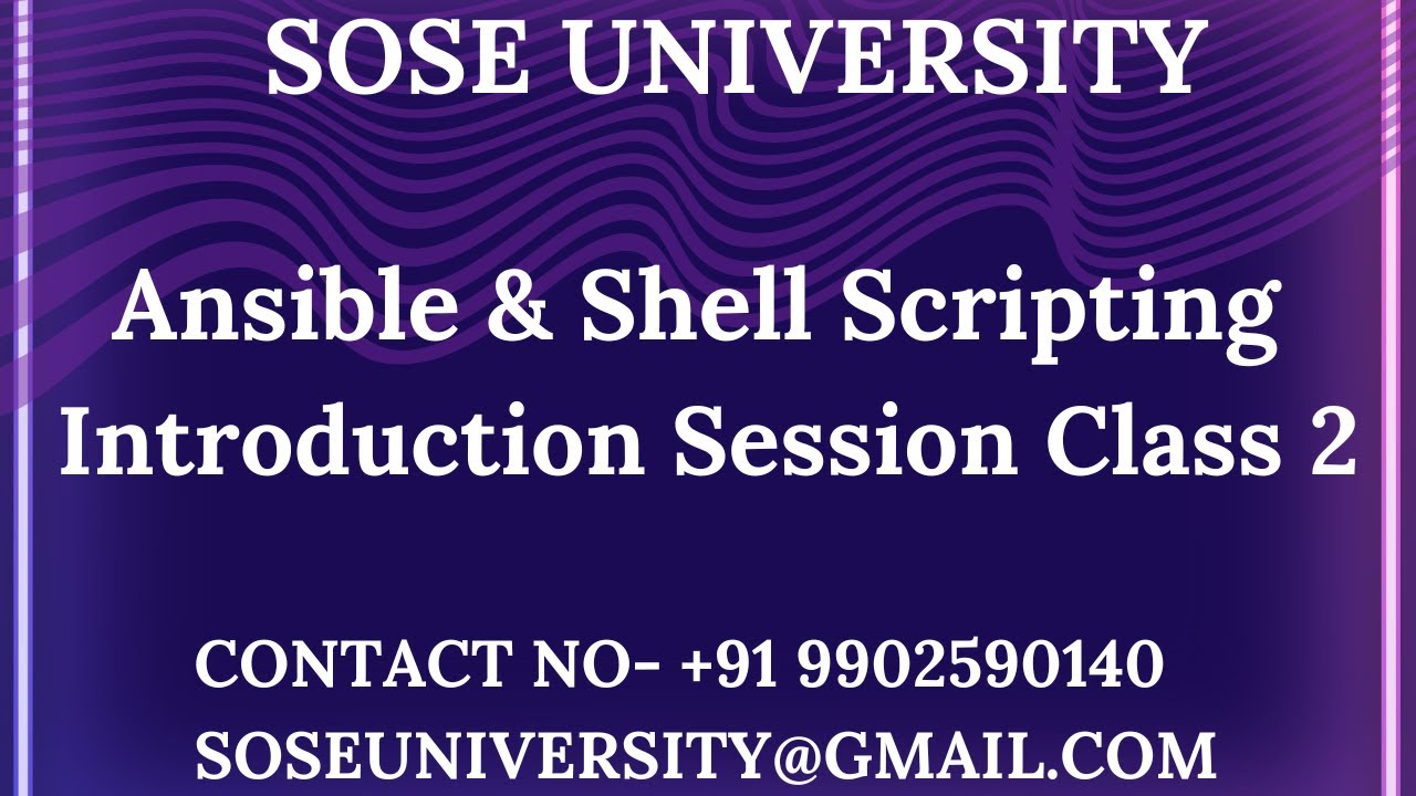 Ansible Shell Scripting Introduction Session Class 1 Contact 91 ansible-shell-scripting-introduction-session-class-1-contact-91