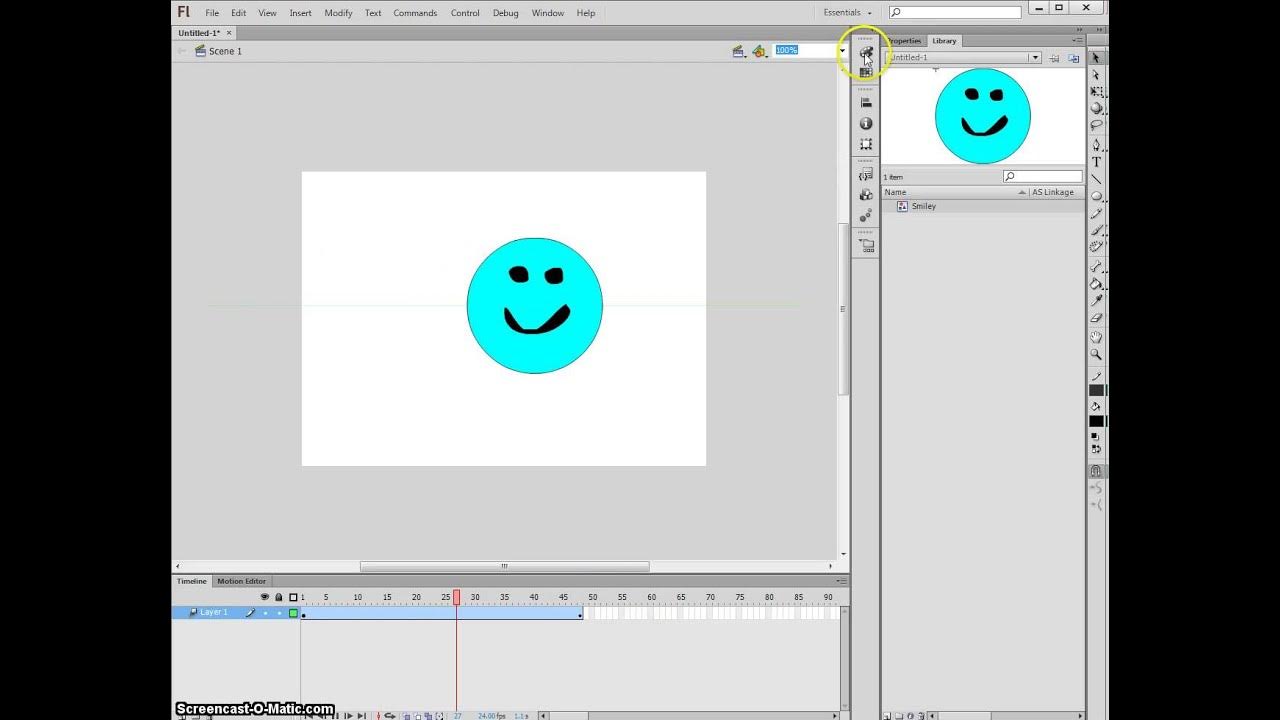 Introduction to Motion Tween in Flash CS6 - YouTube