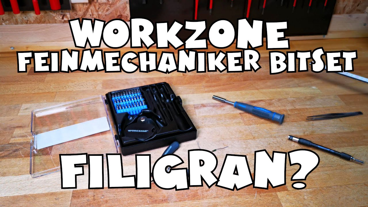 Aldi Workzone Feinmechaniker Bitsatz - YouTube