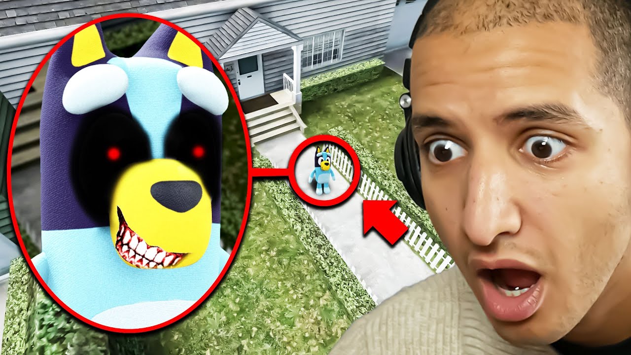 DRONE CATCHES BLUEY.EXE OUTSIDE MY HOUSE... - YouTube