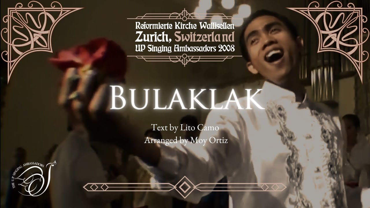 "Bulaklak" as performed by the UP Singing Ambassadors (UPSA) - YouTube