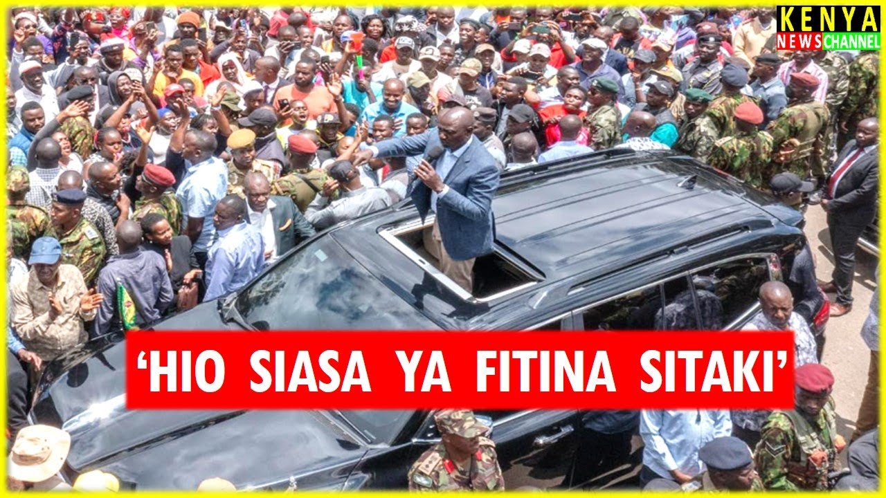 Listen what Ruto told Gachagua after Crowd BLOCKED him at Engineer ...
