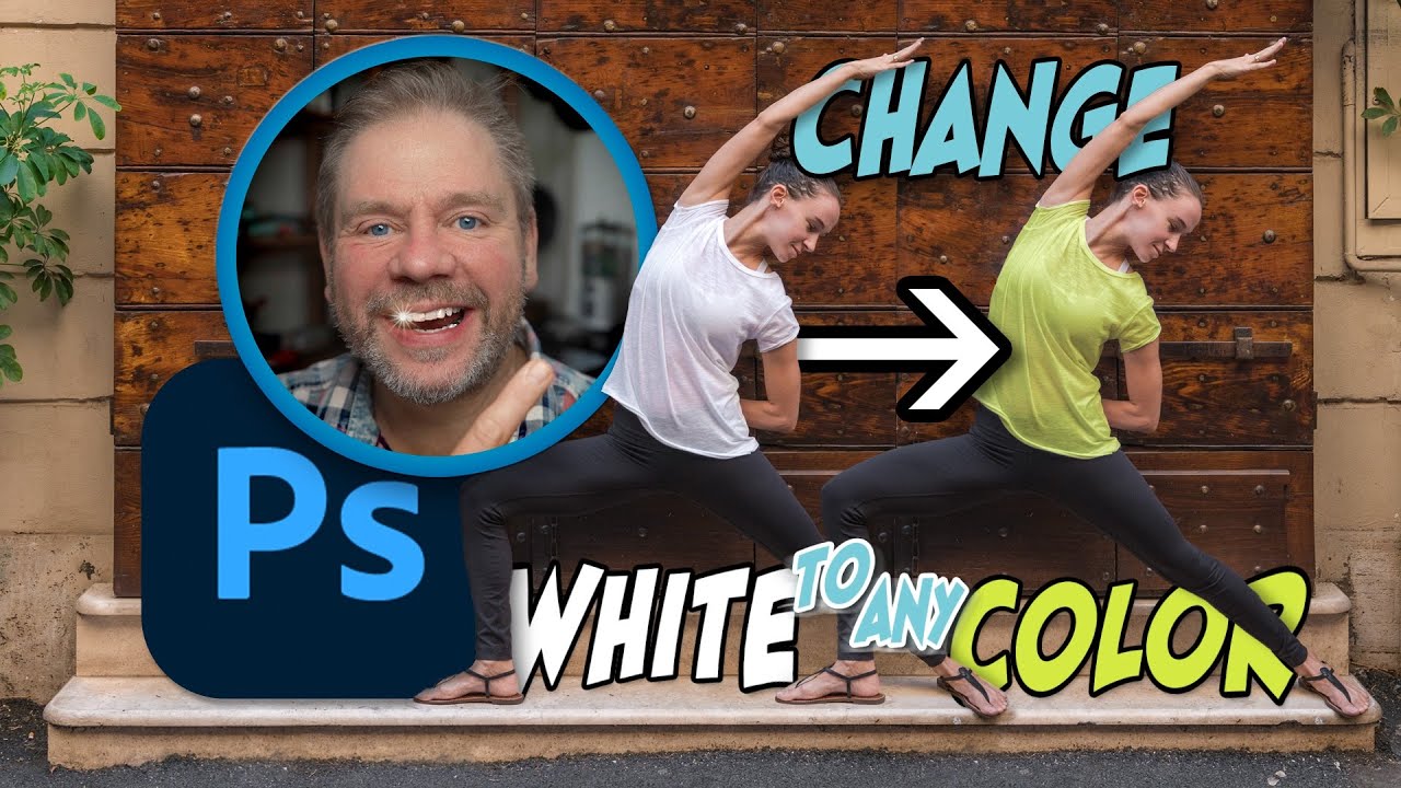 Change White to Any Color in Photoshop - YouTube