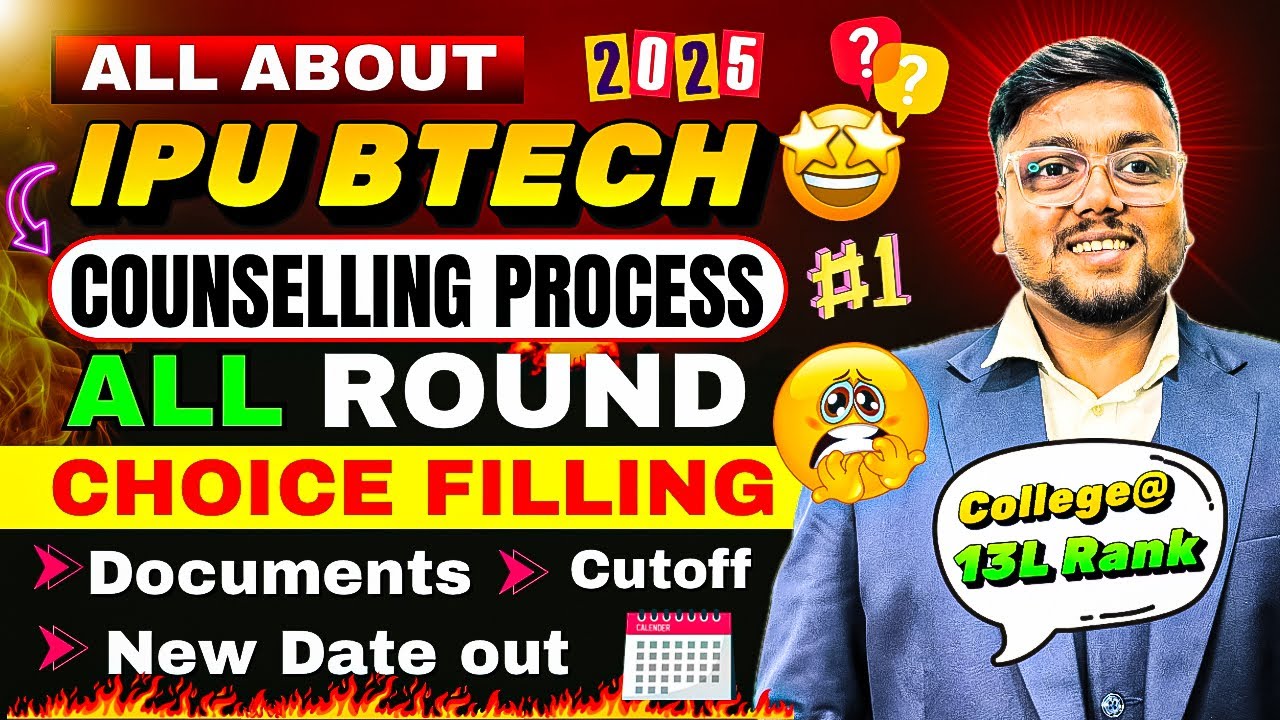 IPU BTECH Choice Filling 2025 Started ? 🤔 | IPU BTECH Counselling 2025 | IPU BTECH Registration ...