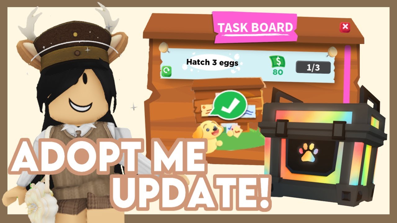 Adopt Me - NEW Task Board Update! NEW RGB PETS! - YouTube