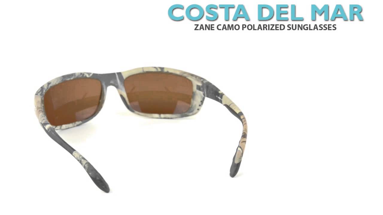 Costa Zane Camo Sunglasses - Polarized 580G Glass Lenses - YouTube