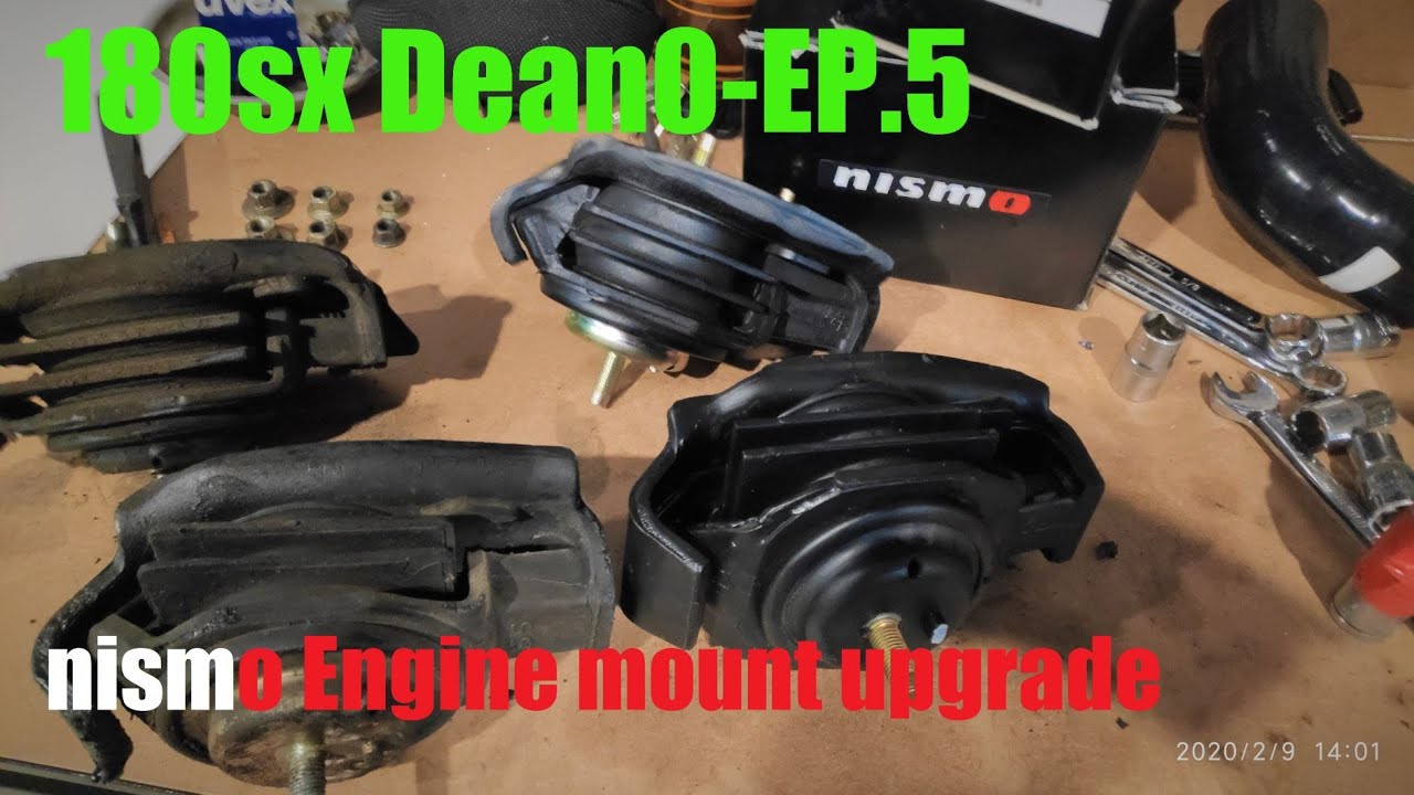 DIY SR20/180sx NISMO engine mount install - 180sxDean0 EP.5 - YouTube