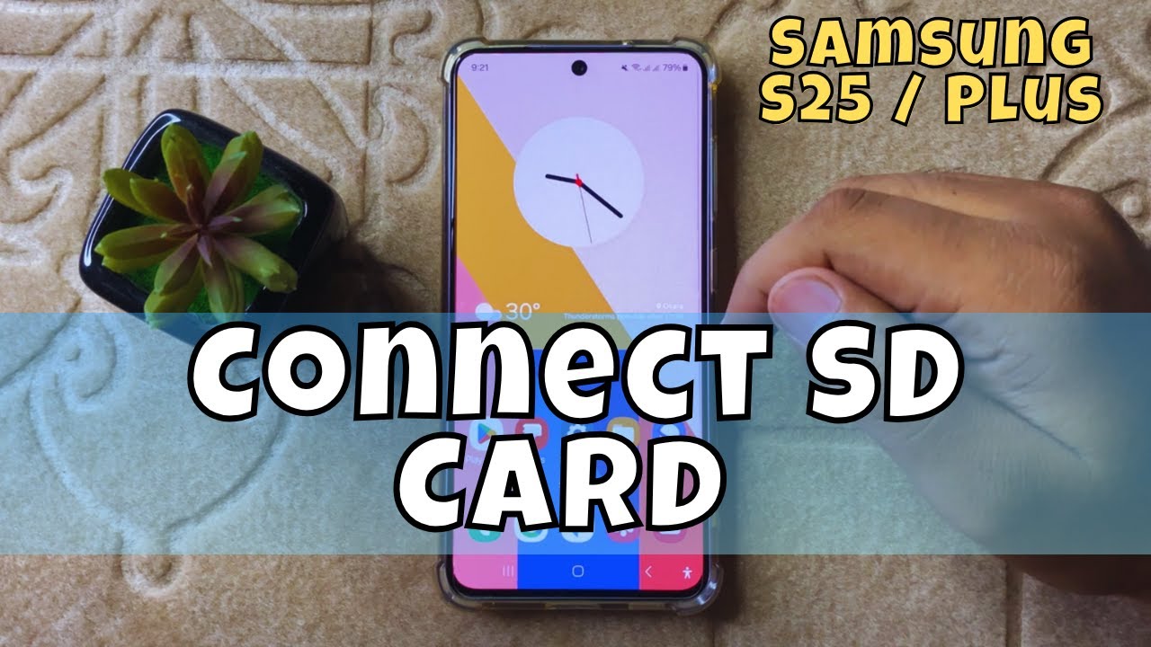 Samsung S25 / Plus: How To Connect SD Card - YouTube
