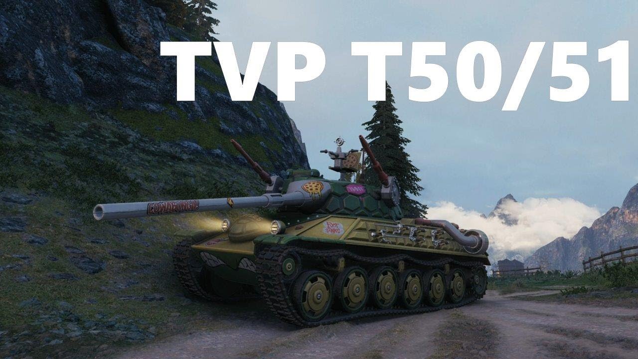 TVP T50/51 Czechoslovakian gatlin gun 9K DMG - world of tanks complete ...