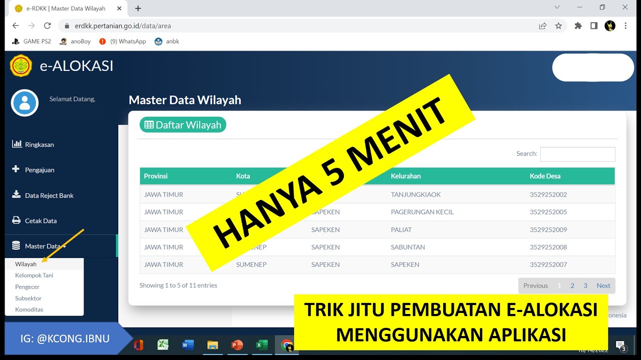 Tutorial Aplikasi E-Alokasi 2023 : Cara cepat pembuatan E-Alokasi 2023 menggunakan Aplikasi Part ...