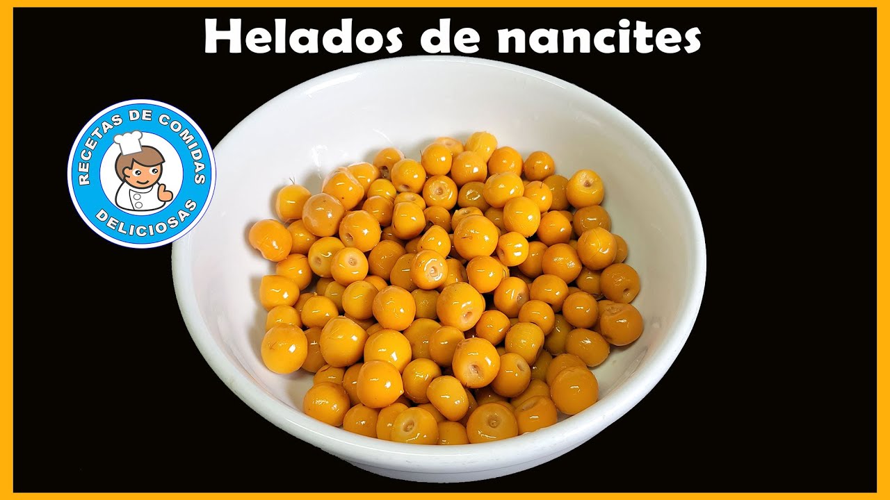 Como hacer helados de nancites cremosos y deliciosos. - YouTube