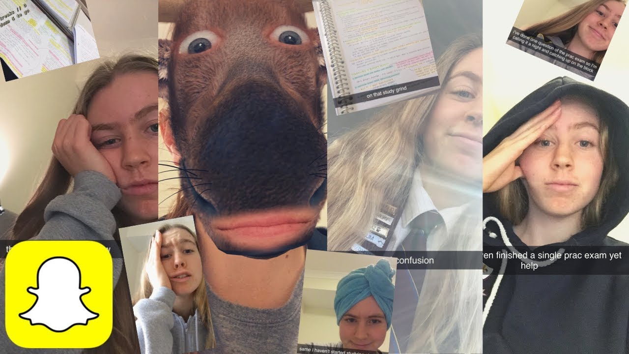 My Final Term of High School in Snapchats *basically just me breaking ...