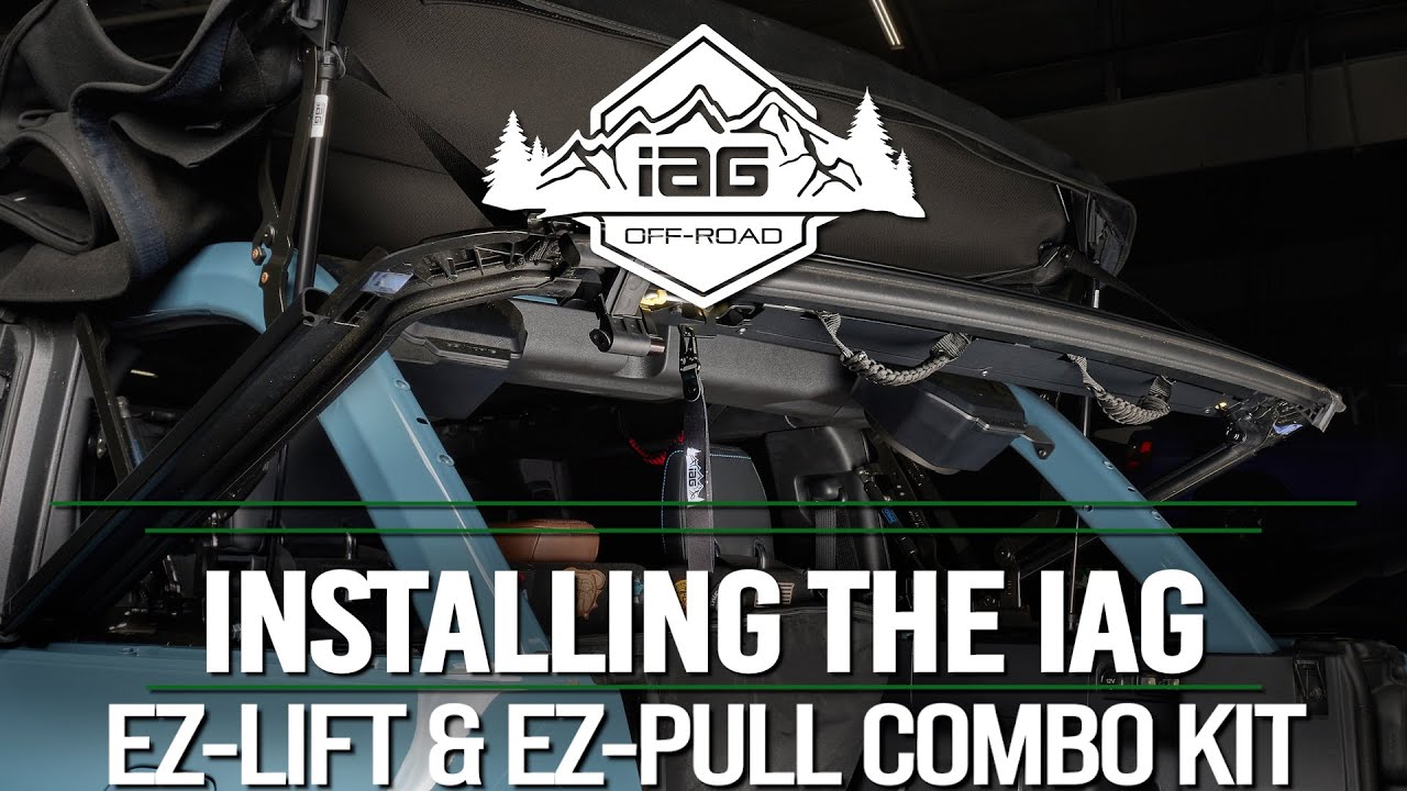 IAG Off-Road EZ-Lift & EZ-Pull Combo Kit for 2021+ Ford Bronco 4 Door ...